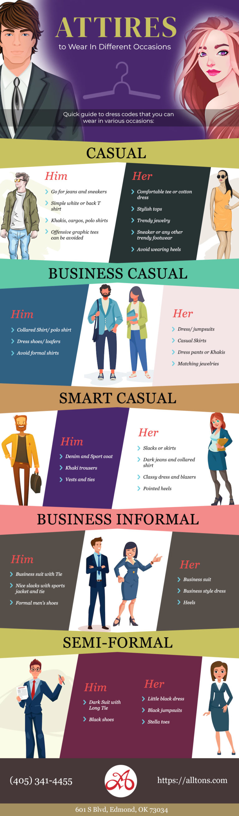 Attires to Wear in Different Occasions | Allton's Clothiers